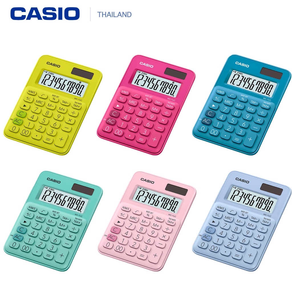 Casio เครื่องคิดเลข 10 หลัก รุ่น MS-7UC [ประกัน CMG 2 ปี] | Shopee Thailand