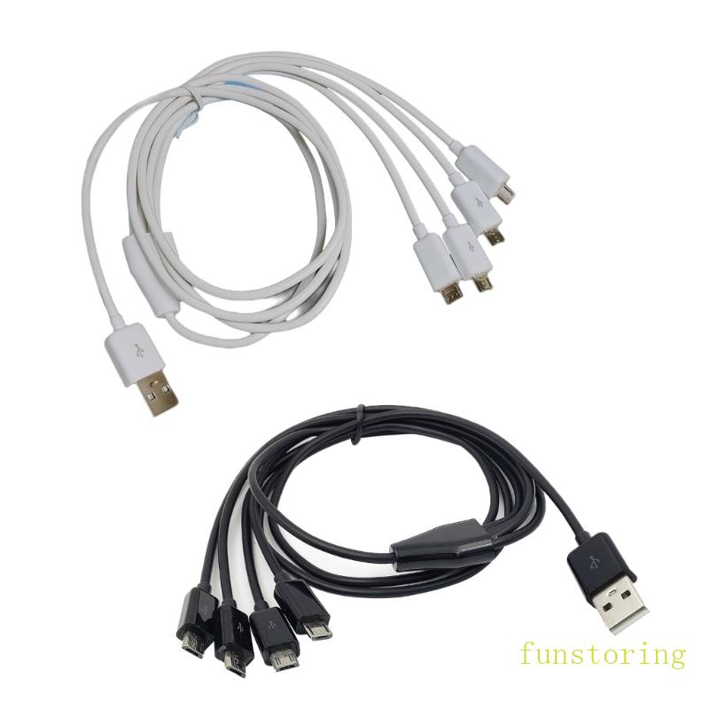 Fun สายชาร์จ Micro USB 1x ตัวผู้ เป็น Micro USB ตัวผู้ 4x | Shopee Thailand