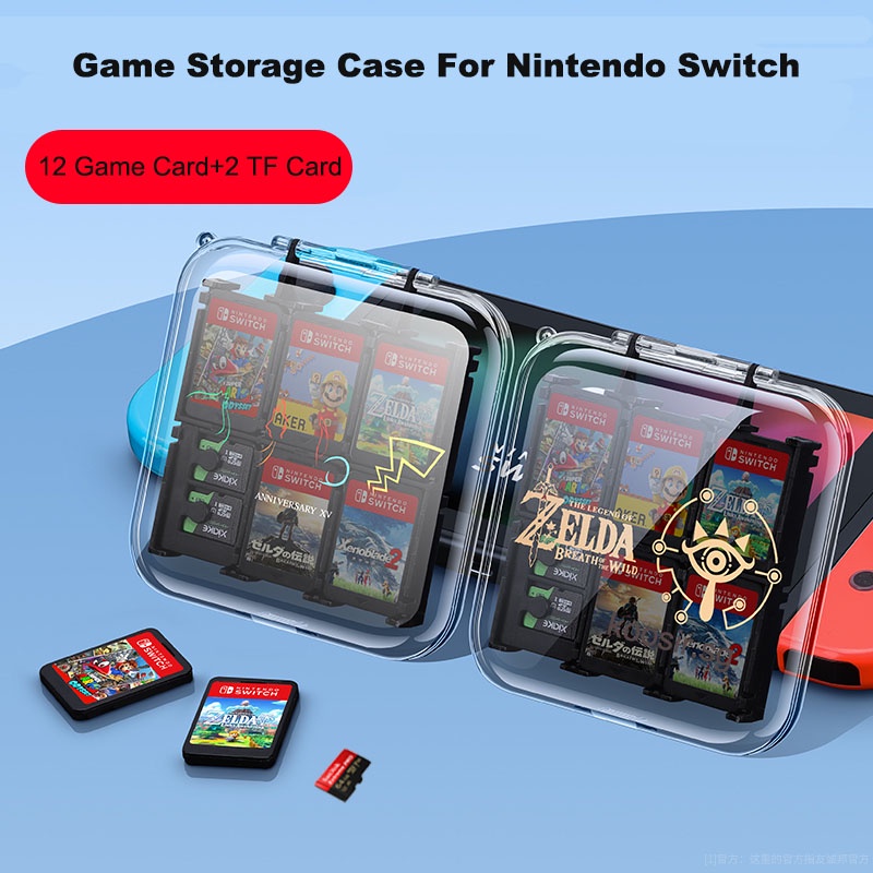 กล่องเคสใส่การ์ดเกม แบบแข็ง สําหรับ Nintendo Switch & Switch Oled / Lite, 12 Game Cartridges ...