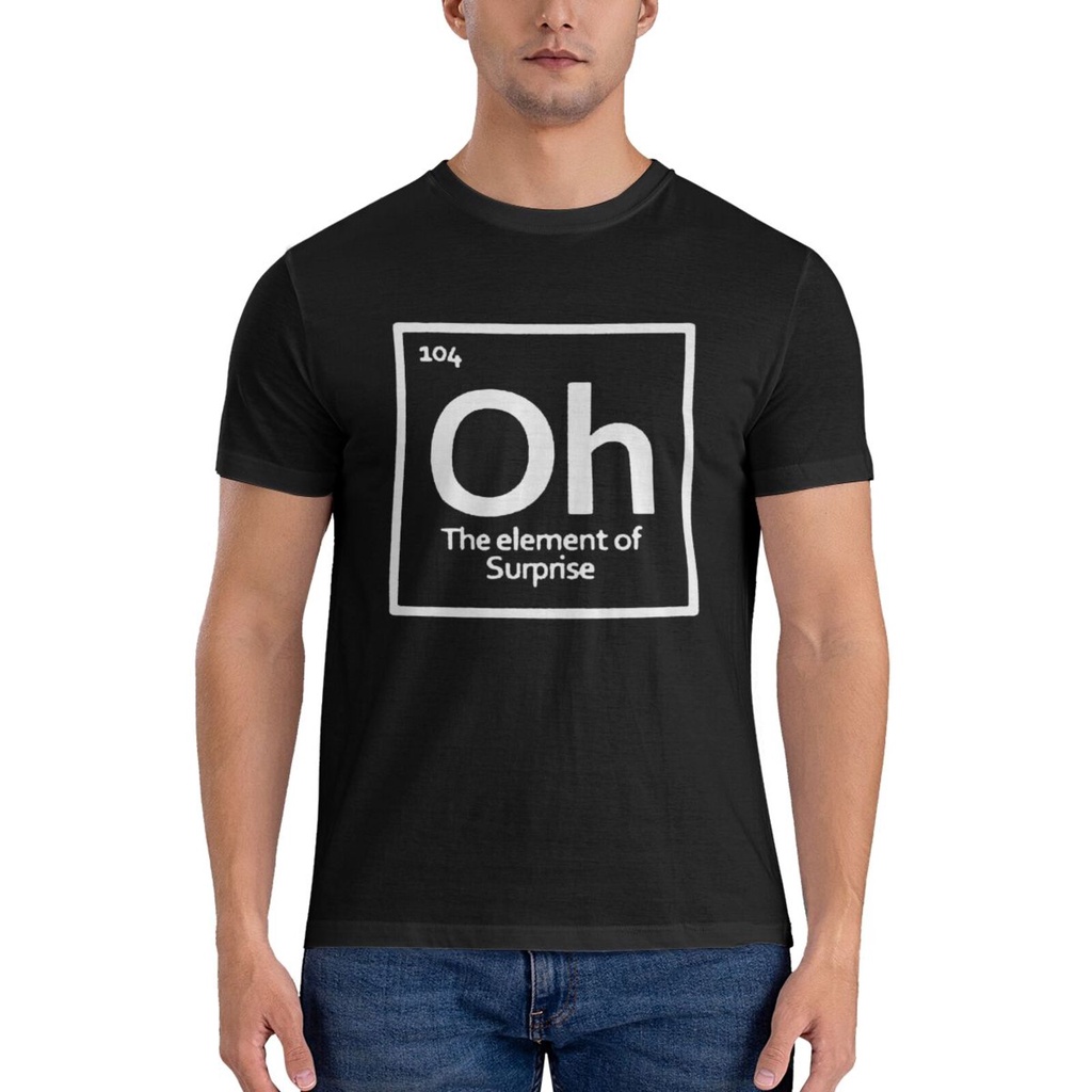 เสื้อยืด ผ้าฝ้าย พิมพ์ลายกราฟฟิค Oh Surprise Periodic Table | Shopee ...