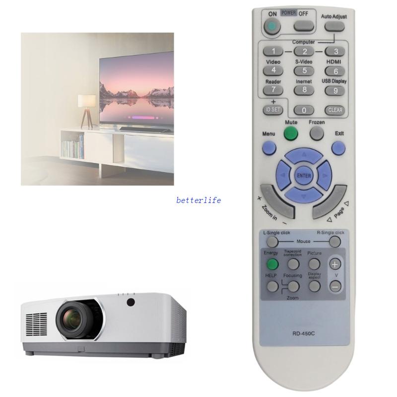 Btf รีโมตคอนโทรลโปรเจคเตอร์ ขนาดเล็ก แบบเปลี่ยน สําหรับ NEC Projector ...