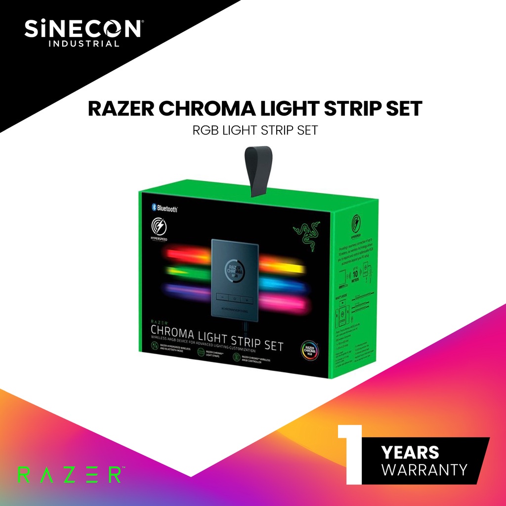 Razer Chroma Light Strip Set Wireless ARGB Device for Advanced Lighting ...
