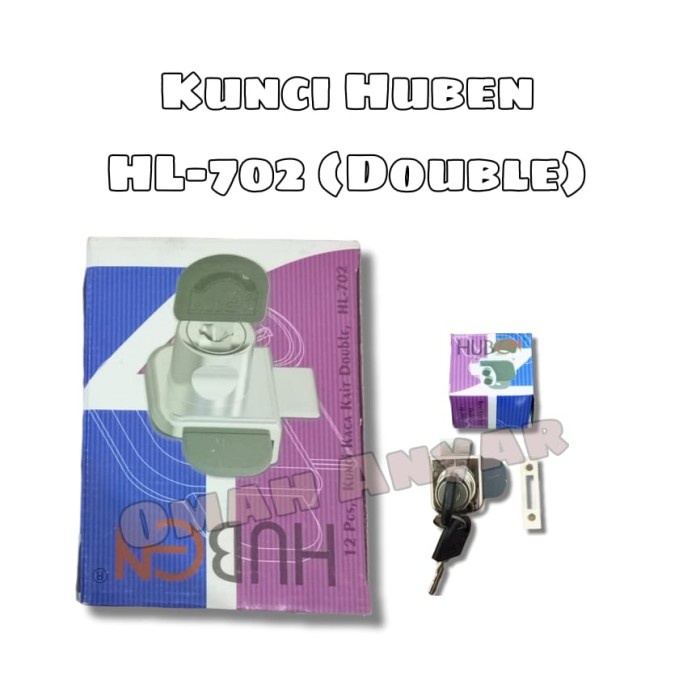 อุปกรณ์ล็อคประตูตู้กระจก HL 701 702 Single Double Not Digao - Key 702 ...