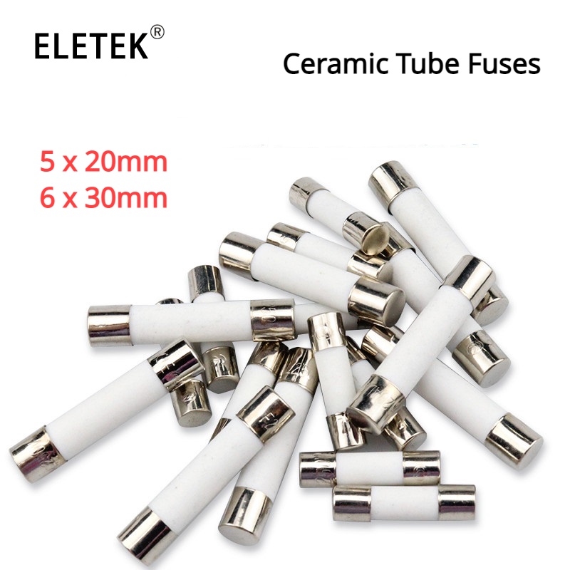 ฟิวส์หลอดเซรามิค 5x20 มม. 6x30 มม. 250V 1A 1.5A 2A 2.5A 3A 4A 5A 6.3A ...