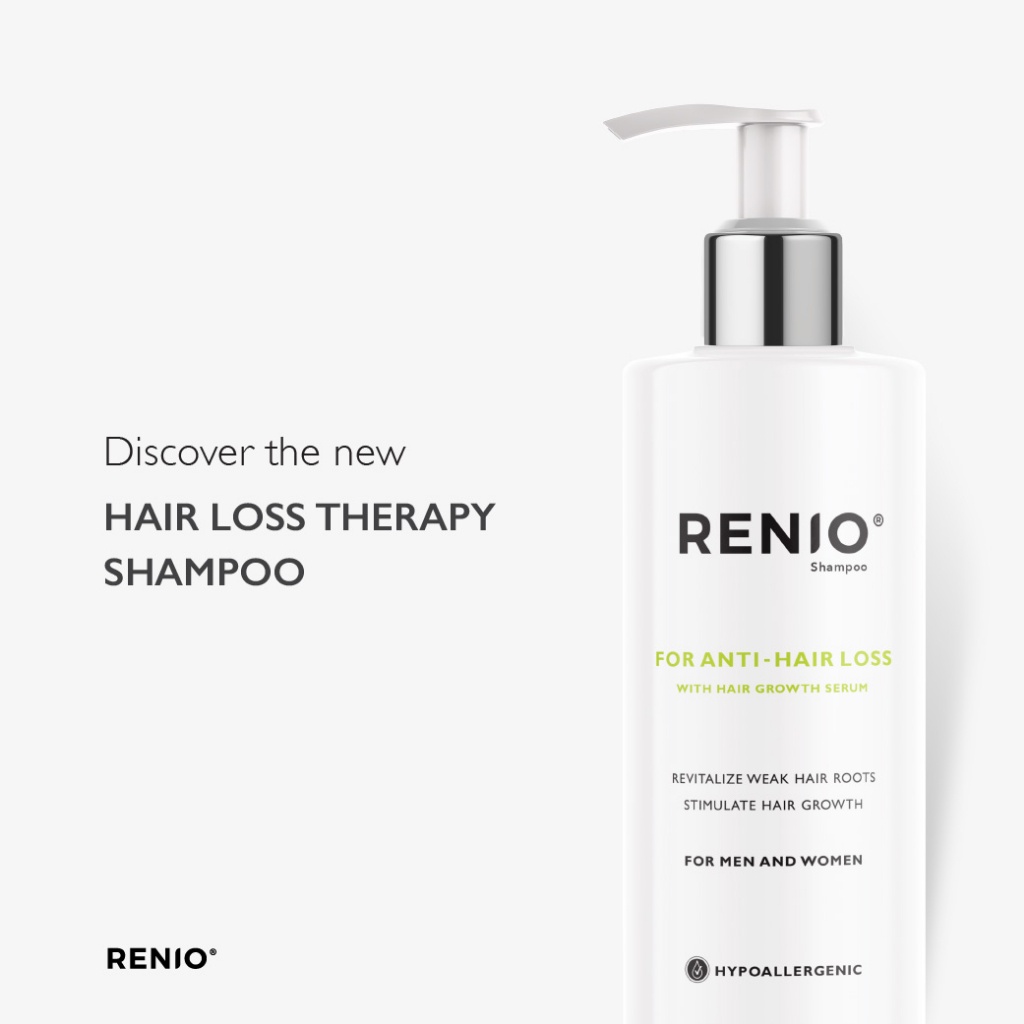 RENIO® SHAMPOO FOR ANTI-HAIR LOSS WITH 20% HAIR GROWTH SERUM 200 ML ...