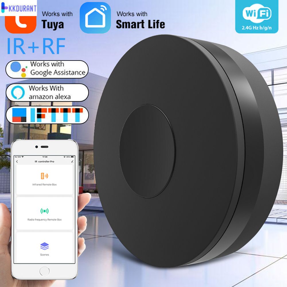 ในสต็อก Tuya Wifi Universal Smart Remote Controller Ir Rf Dual