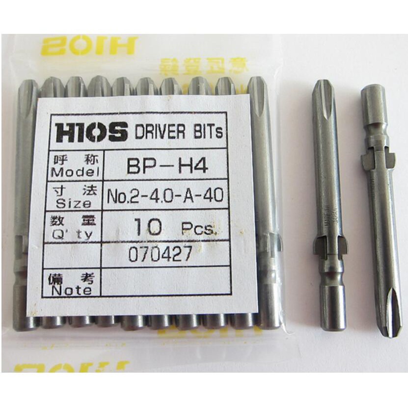 ดอกไขควงไฟฟ้า HIOS BP-H4 No.2-4.0-A-40 60 80 100 120 150PH2 สไตล์ ...
