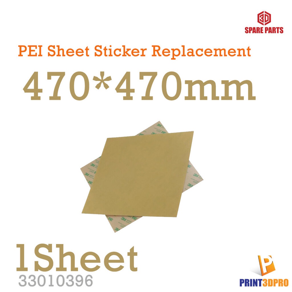 3D Printer Parts PEI Sheet Sticker 220 - 470mm Replacement Pei smooth ...