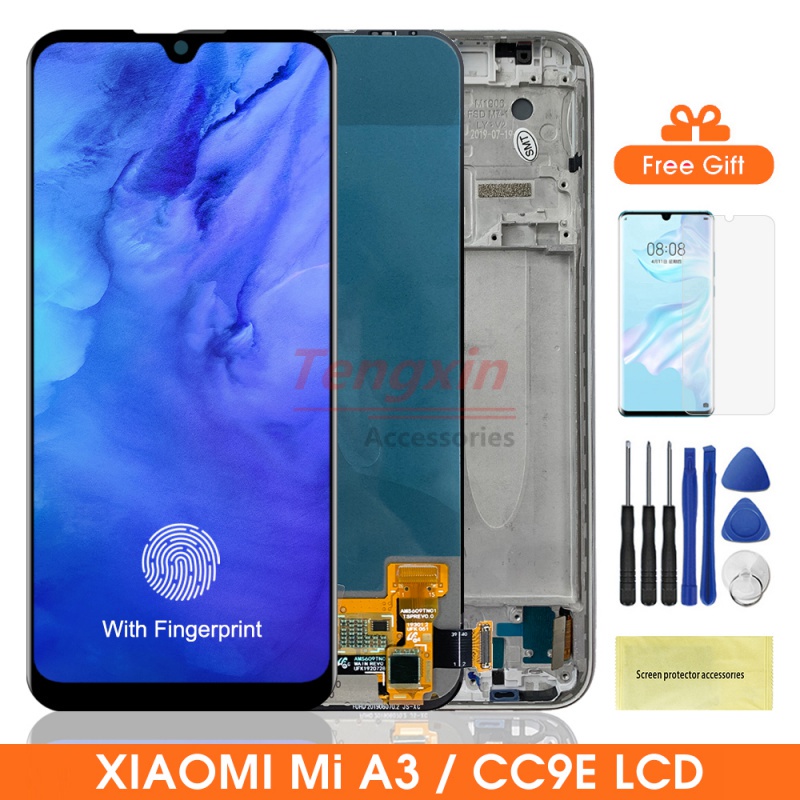 6.01 "; Mi A3 เปลี่ยนหน้าจอ, สําหรับ Xiaomi Mi A3 M1906F9SH จอแสดงผล Lcd หน้าจอสัมผัสดิจิตอล ...