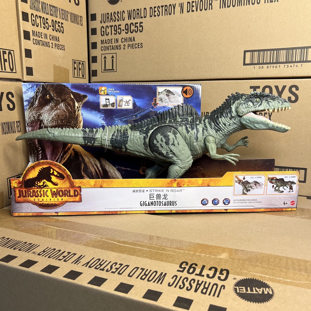 ฟิกเกอร์ไดโนเสาร์ Jurassic World Dominion Giganotosaurus Strike amp ...