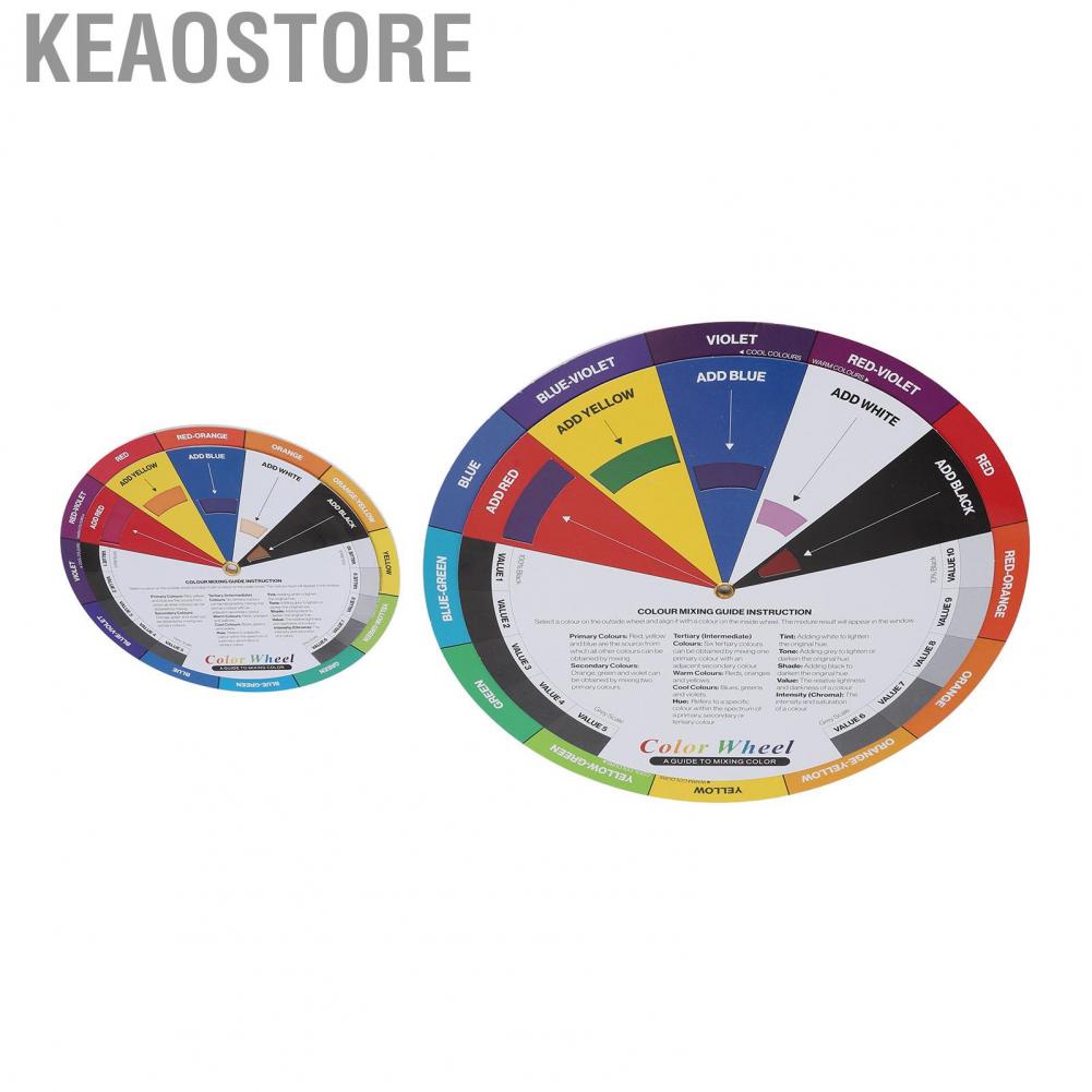Keaostore Artist Color Wheel Reduce Fading Mixing Guides Identify ...