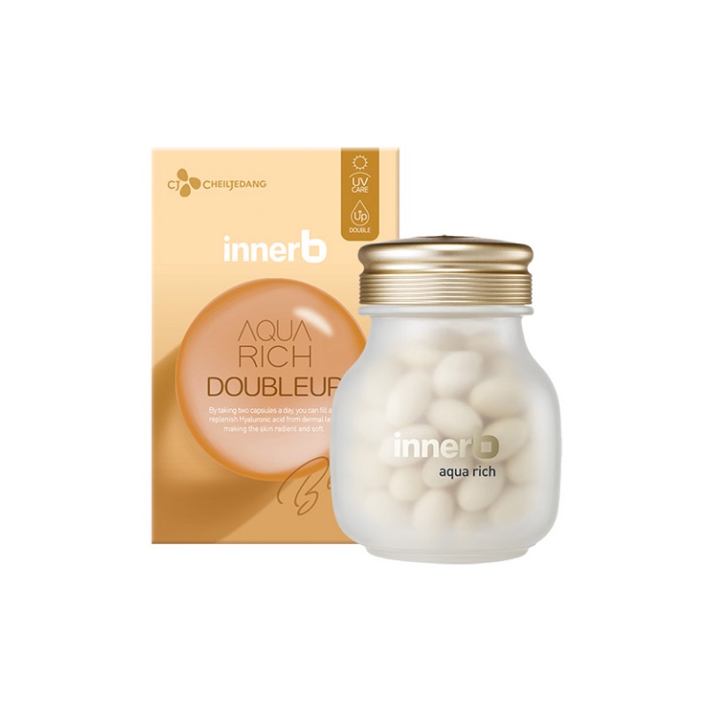 CJ Innerb Aqua Rich Double Up 56 Capsules / Skin Moisturizing / UV ...