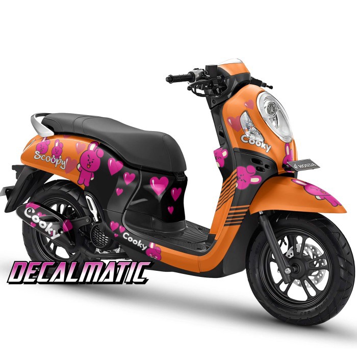 รูปลอกเต็มตัว และสติ๊กเกอร์แผงหน้าปัด Scoopy ทุกรุ่น - BT21 BTS Cooky ...