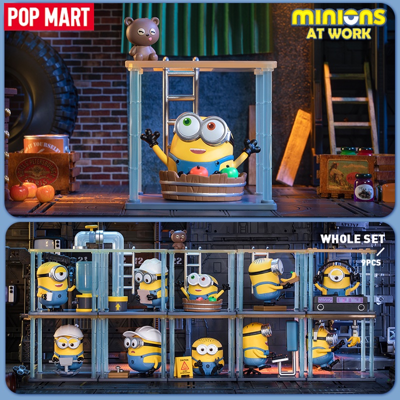 Pop MART Minions At Work Series Mystery Box กล่องปริศนา 1 ชิ้น / 9 ชิ้น ...