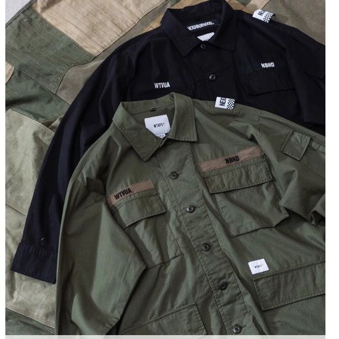 WTAPS x NBHD military style 4-bag tooling jacket spring and autumn jacket P3O9 | Shopee Thailand