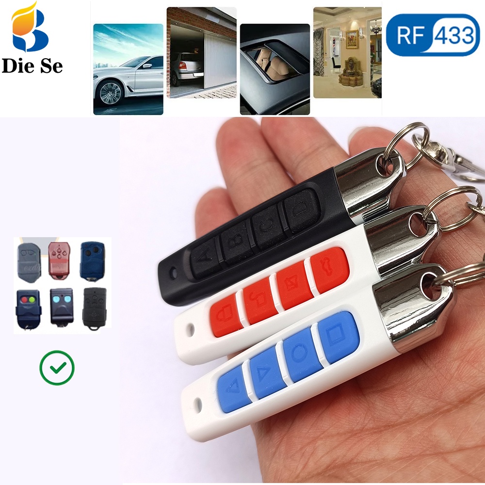 433mhz 330MHz 4CH Wireless Universal Clone รีโมทคอนโทรล Duplicator Auto Gate โรงรถประตูเปิด ...