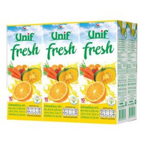 ยูนิฟ เฟรช น้ำผักผลไม้รวม40% 180ML. ไซส์ 6กล่อง UNIF FRESH MIXED ...