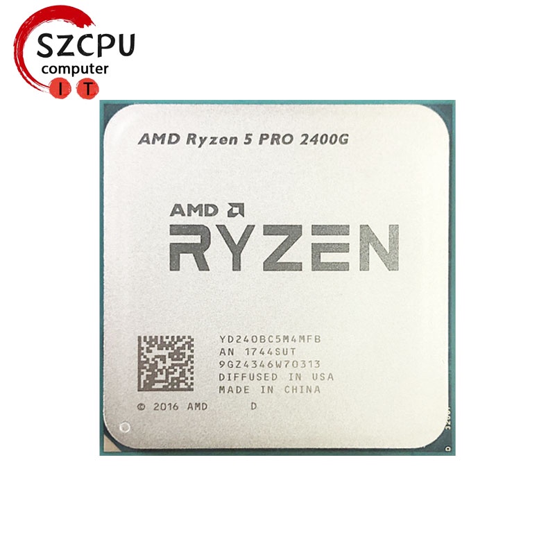 Amd Ryzen 5 PRO 2400G R5 PRO 2400G R5 2400G 3.6 GHz ใช้ Quad-Core แปดเธ ...