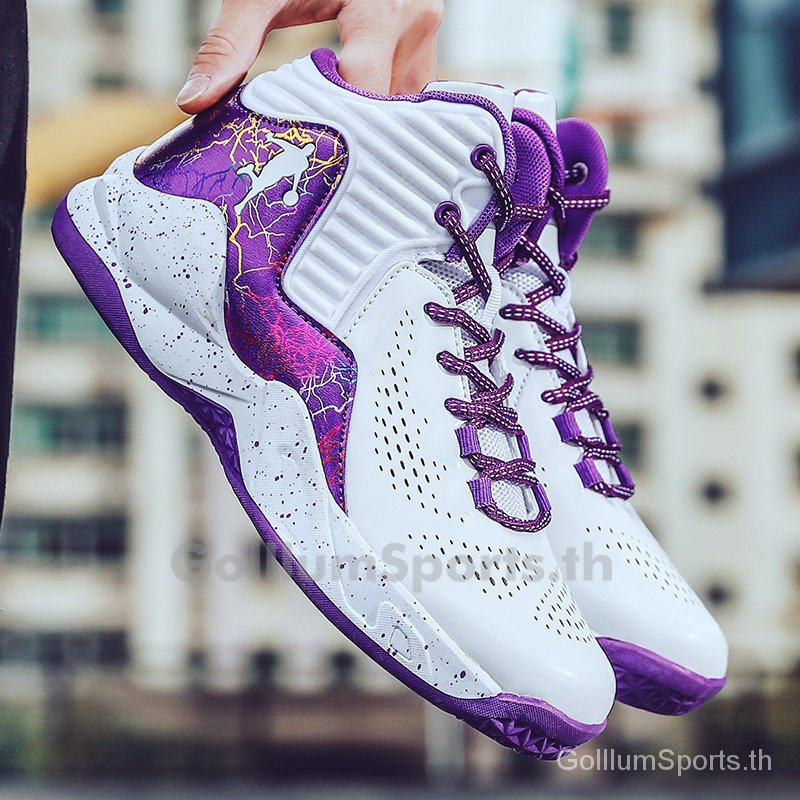 รองเท้าผ้าใบ รองเท้าบาสเก็ตบอล ระบายอากาศ กันลื่น เหมาะกับฤดูร้อน ...