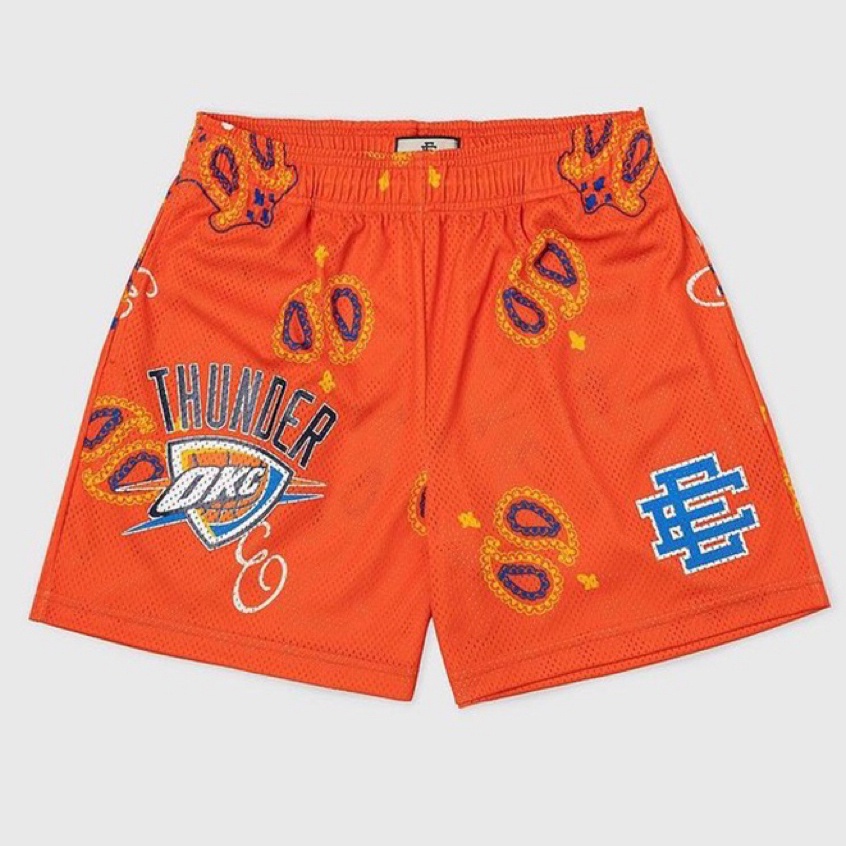 Eric emanuel EE&NBA Thunder กางเกงขาสั้น กางเกงบาสเก็ตบอล เอวยางยืด ...