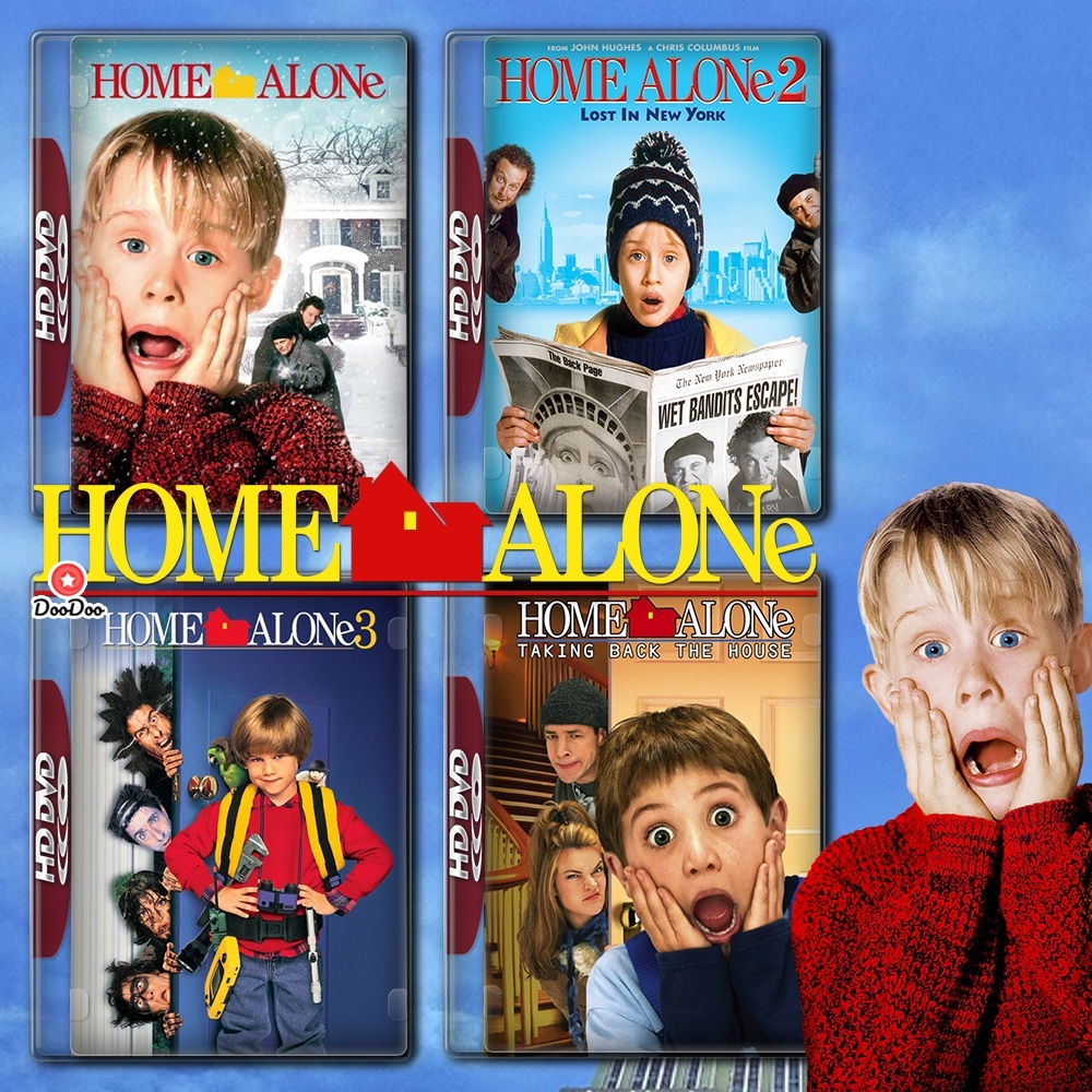 DVD Home Alone โดดเดี่ยวผู้น่ารัก ภาค 1-4 DVD Master เสียงไทย (เสียง ...