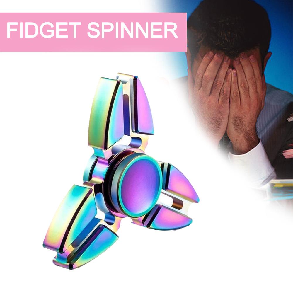 Exzos Fidget Spinner แบบโลหะ หมุนได้ ของเล่นคลายเครียด | Shopee Thailand