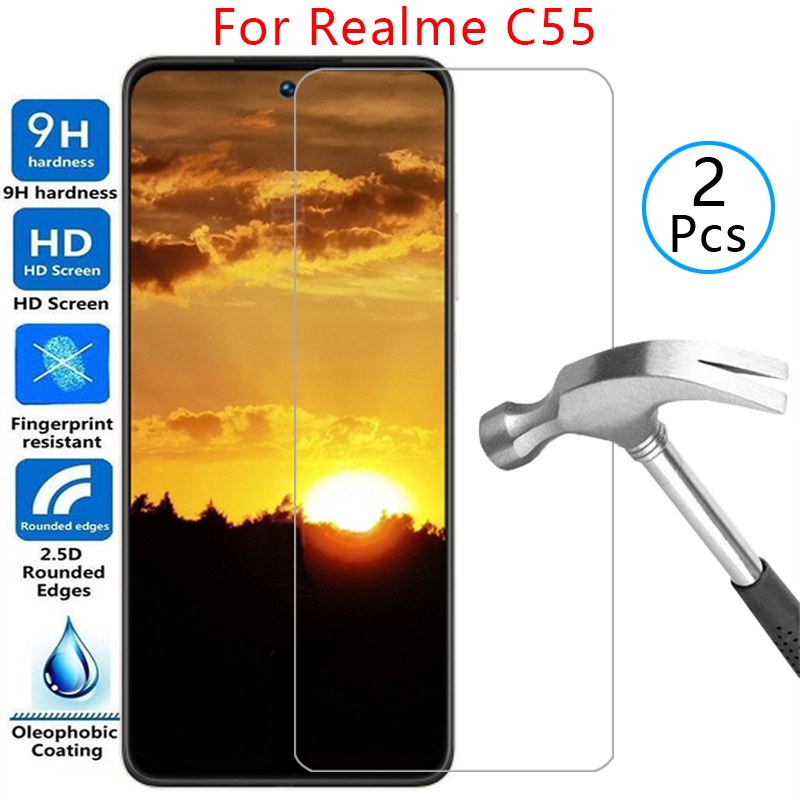 กระจกนิรภัยกันรอยหน้าจอ สําหรับ realme c55 realmec55 c 55 55c realmi ...