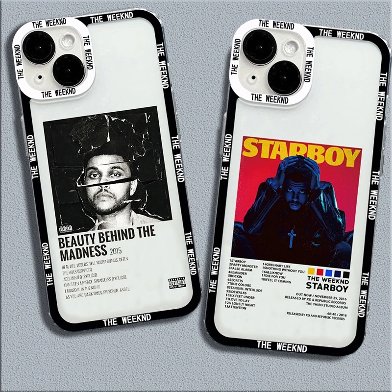 เคสโทรศัพท์มือถือแบบนิ่ม ใส กันกระแทก ลายโปสเตอร์ The Weeknd Minimalist ...