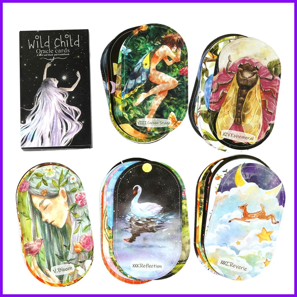 40 Card Deck Indie Oracle Deck Beautifully Illustrated Way Wild Child ...