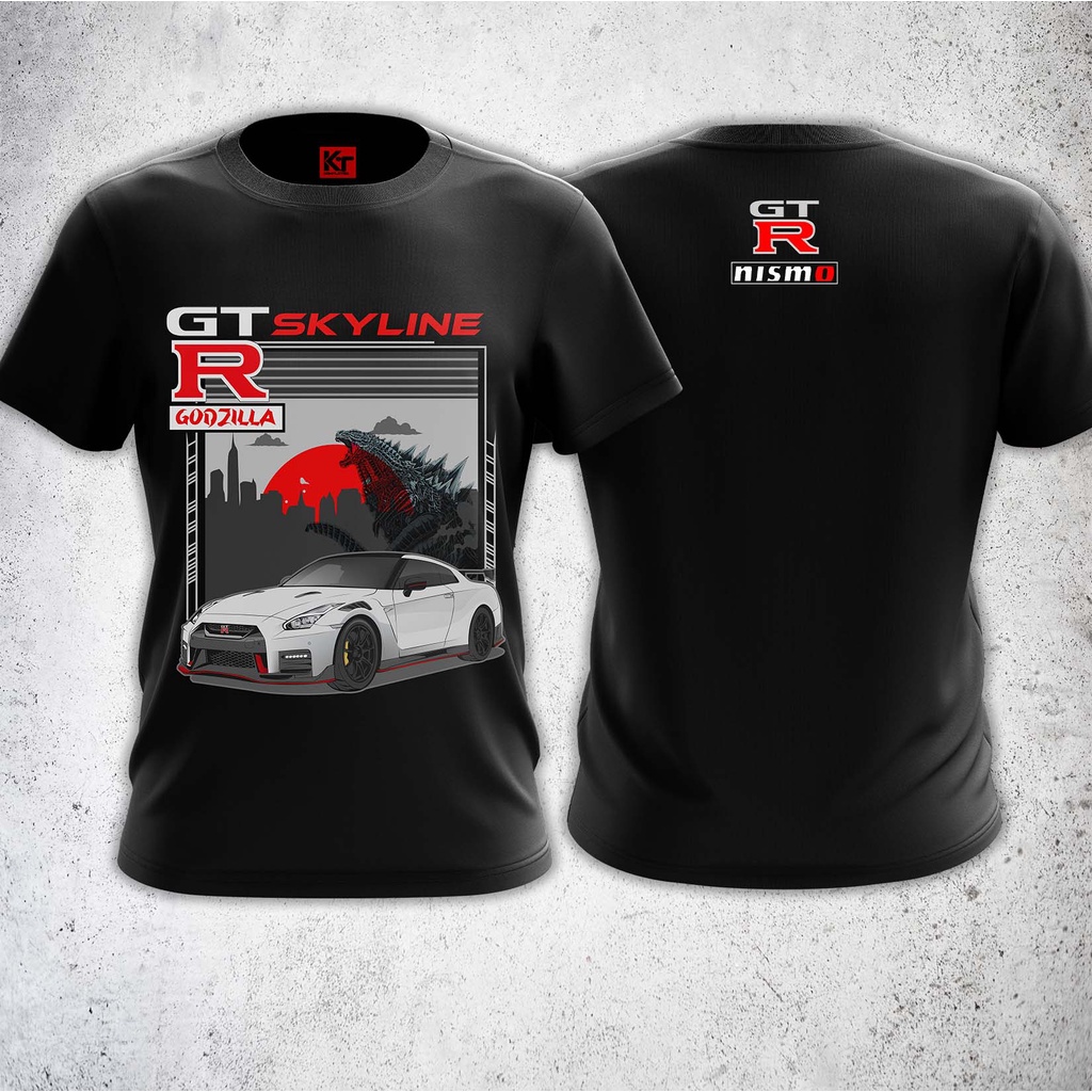 เสื้อยืด skyline gtr r35 godzilla เกรดสูง 100% สําหรับผู้ชาย และผู้หญิง ...