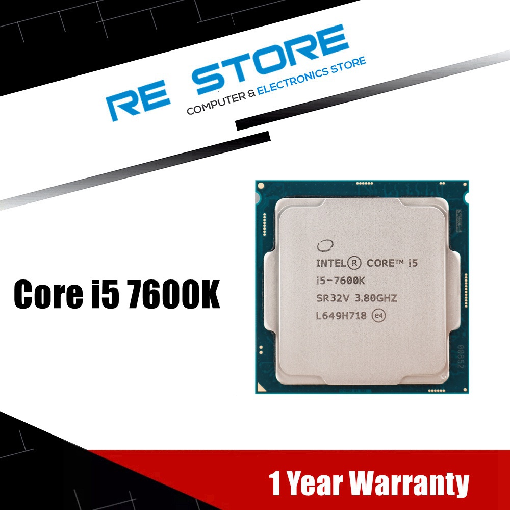 พร้อมส่ง โปรเซสเซอร์ CPU Intel core i5 7600K 3.8GHz quad-core quad ...