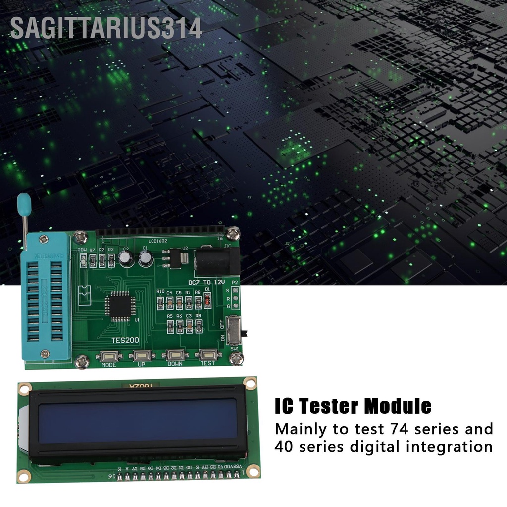 Sagittarius314 IC Tester มิเตอร์ดิจิตอล 74 40 45 Series lC Logic Gate ...
