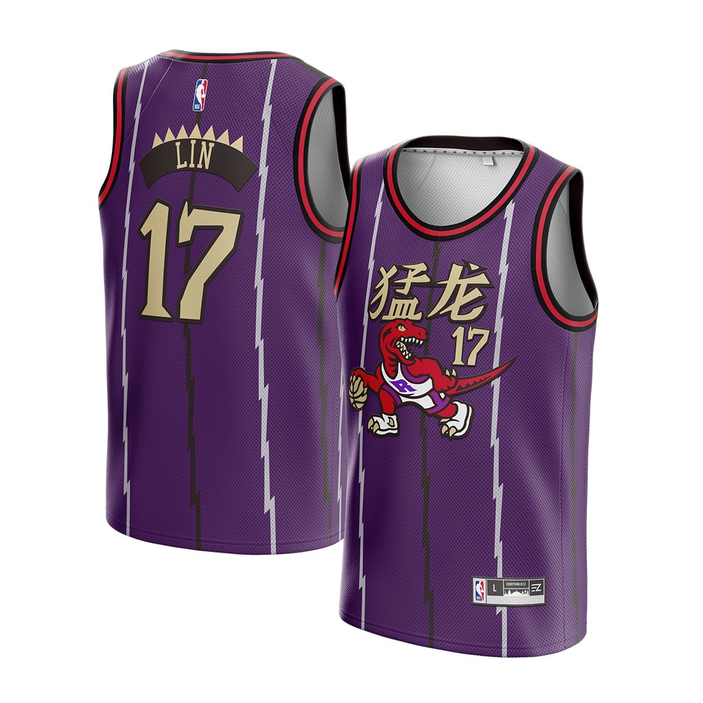 เสื้อกีฬาบาสเก็ตบอล Jeremy Lin Toronto Raptors สีม่วง | Shopee Thailand