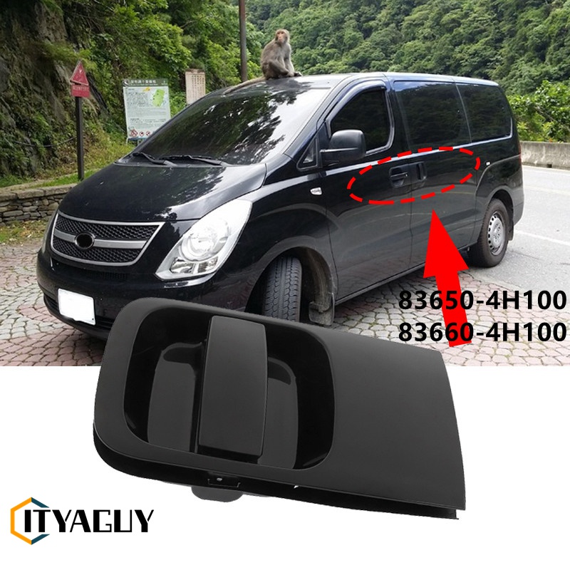 มือจับประตูบานเลื่อน ด้านนอก สีดํา อุปกรณ์เสริม สําหรับ Hyundai H1 ...