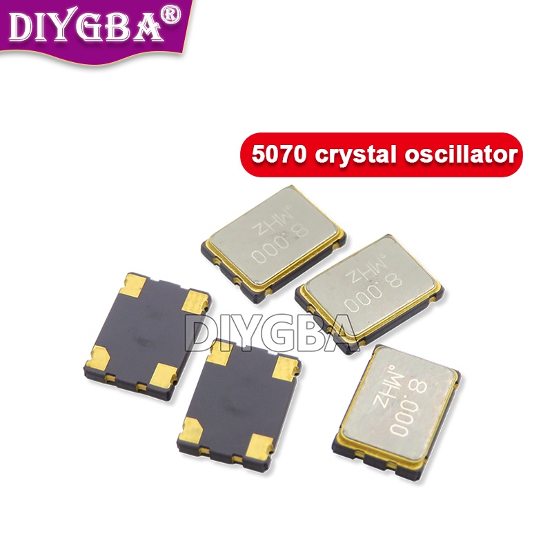 คริสตัลออสซิลเลเตอร์ SMD 5070 OSC 6Mhz 10Mhz 12Mhz 16Mhz 20Mhz 24Mhz 25Mhz 33Mhz 50Mhz 7050 5*7 ...