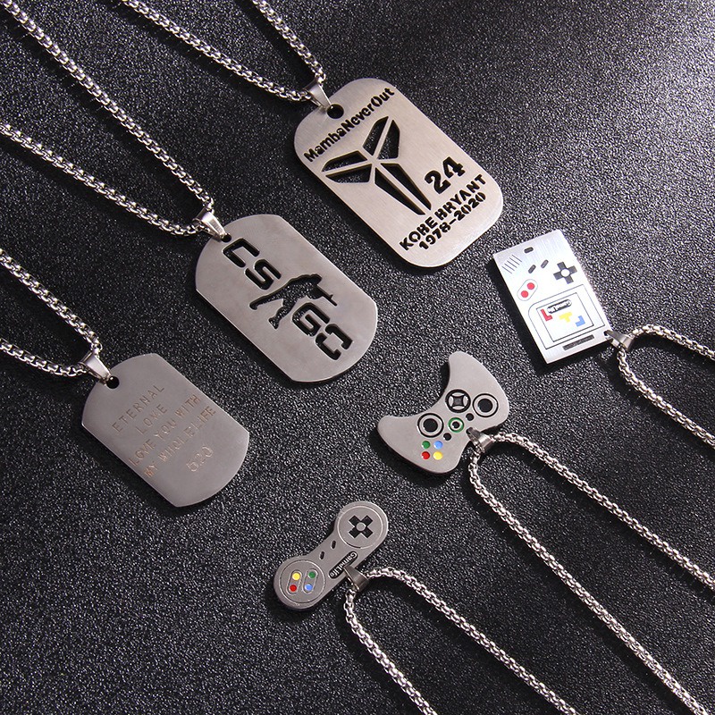 Stainless Steel Anime Surrounding CSGO Anti Terrorism Elite Necklace ...