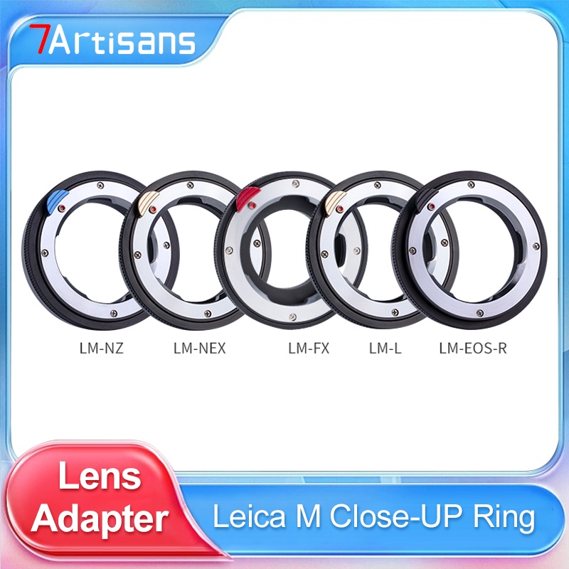 7artisans LM Close focus Adapter Ring for Leica M lens to Leica L Fuji FX Nikon Z Sony E Canon ...