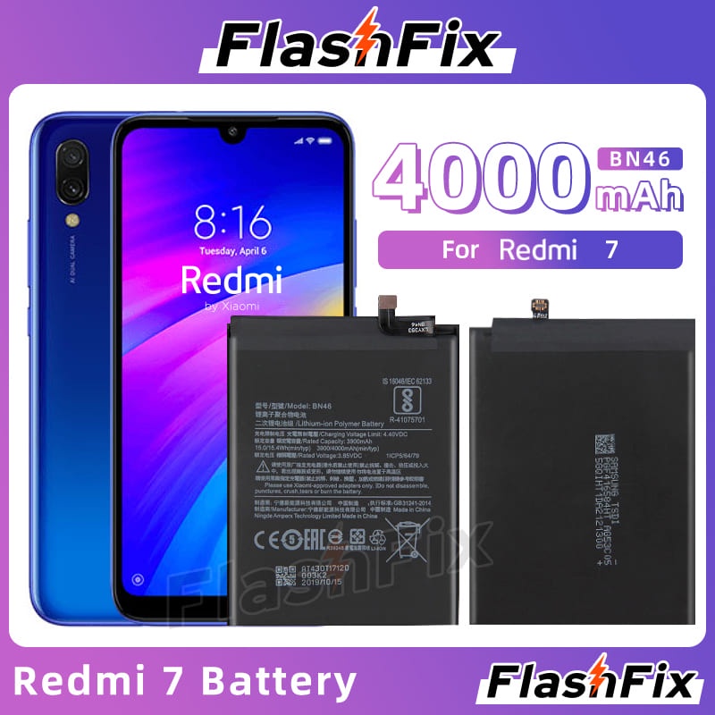 แบตเตอรี่ ใช้สำหรับเปลี่ยน For Xiaomi Redmi 7 High Quality Cell Phone ...