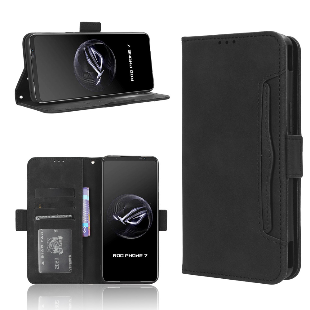 Multi-card Slots Casing ASUS ROG Phone 7 5G Wallet Case ROG7 PU Leather ...