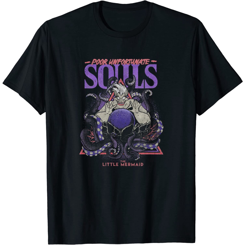 【เสื้อยืดใหม่】Disney The Little Mermaid Ursula Crystal Ball Sea Witch ...