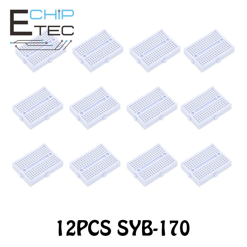 Syb-170 เบรดบอร์ดทดสอบ แบบไม่เชื่อม ขนาดเล็ก 12 ชิ้น | Shopee Thailand