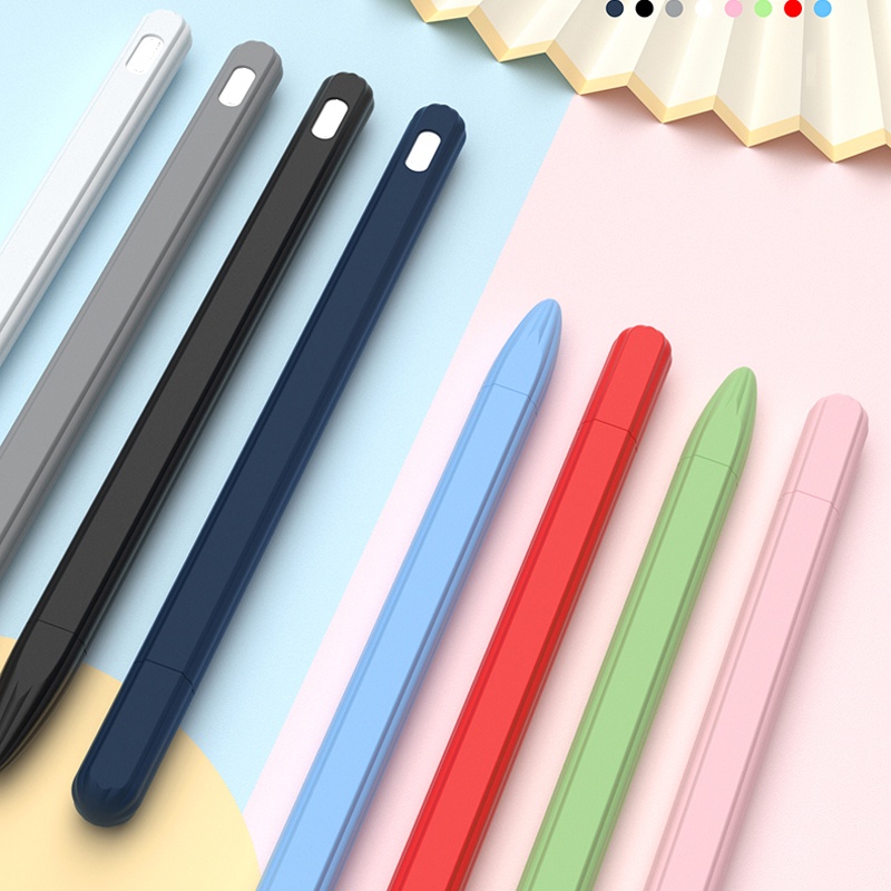 เคสซิลิโคนเหลวสําหรับ Apple Pencil Gen 2 1 Pro Candy Color Stripe Thin ...