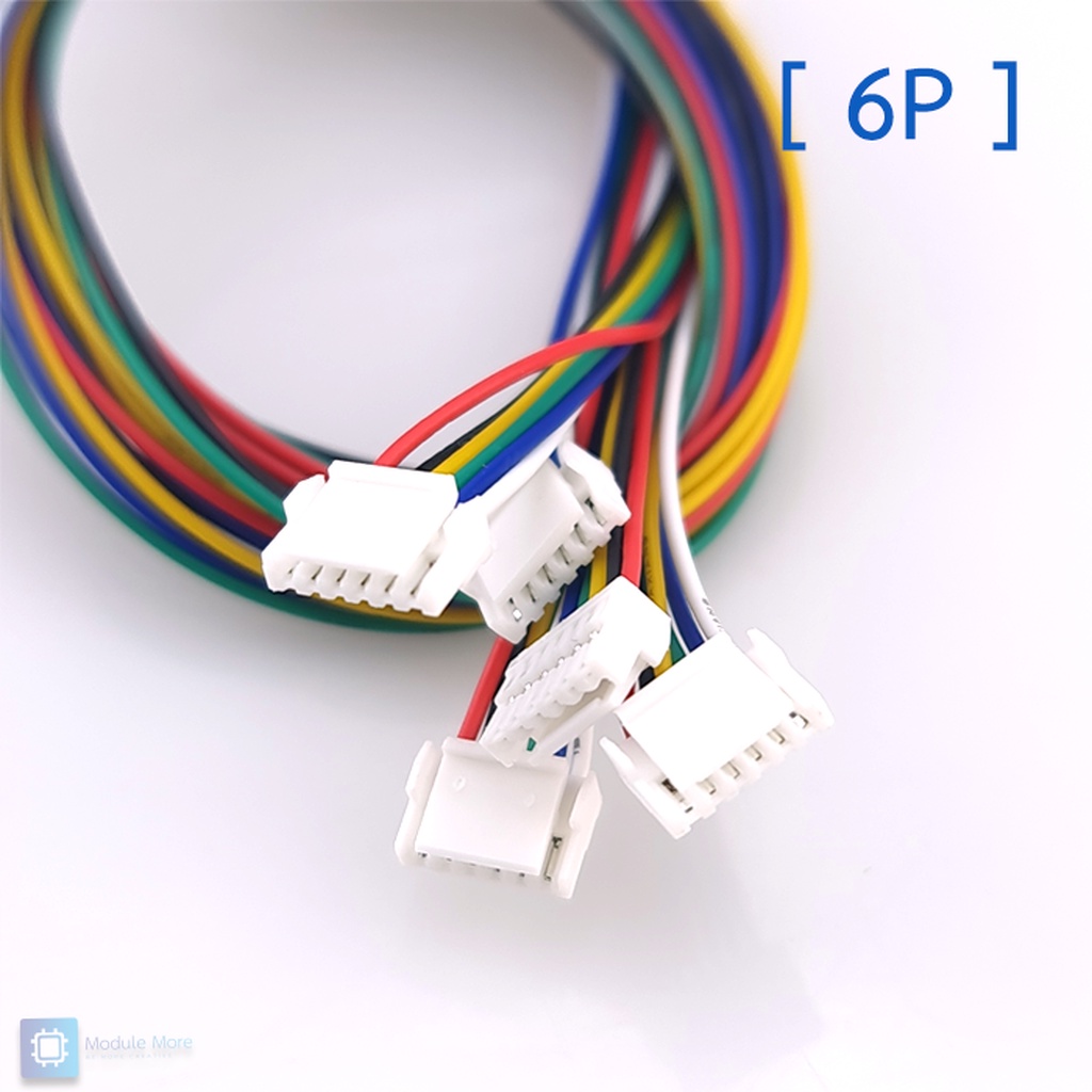 [5 เส้น] หัวต่อ JST GH1.25mm สองหัว ยาวราว 30cm 2P/3/4/5/6P double head 1.25mm spacing ...