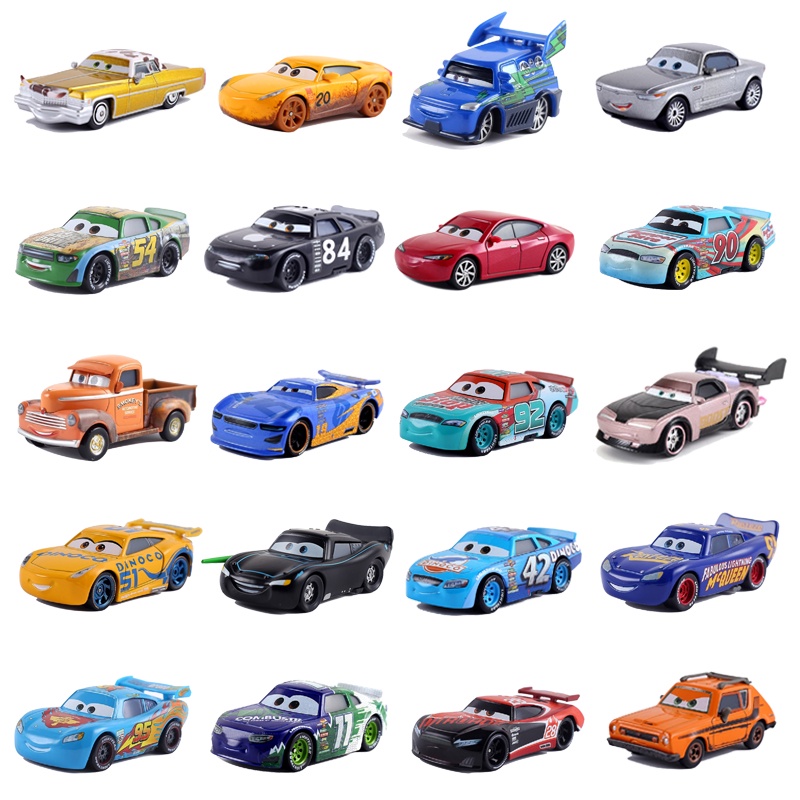 39 สไตล ์ Pixar Cars 3 รถโลหะ Diecast Lightning McQueen Mater Crazy Car ...