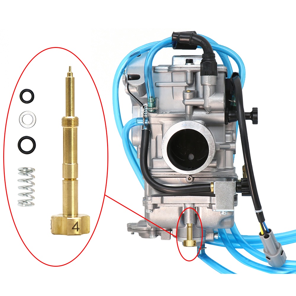 Pilot Air Screw Kit Air Fuel Mixture Screw Adjuster Fit For Keihin FCR ...