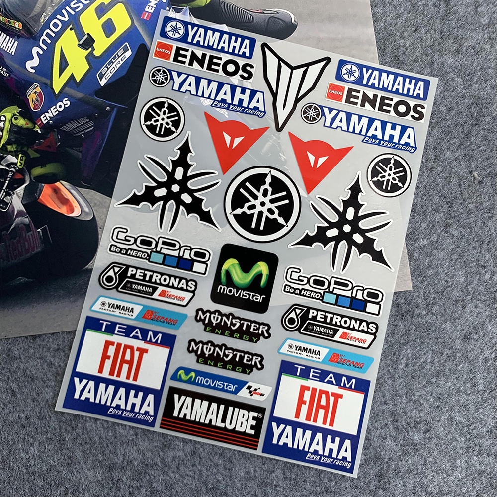สติกเกอร์ไวนิลสะท้อนแสง ลายโลโก้รถจักรยานยนต์ Yamaha Mt 07 09 Yzf R1 R3 R6 Nmax Tracer Fz1 Fz6 ...