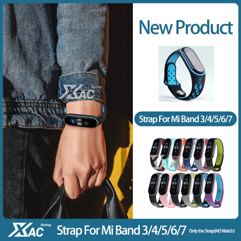 สายนาฬิกาข้อมือซิลิโคน อุปกรณ์เสริม สําหรับ Xiaomi Mi Band 7 6 5 4 3 MiBand 3 4 band5 band6 ...