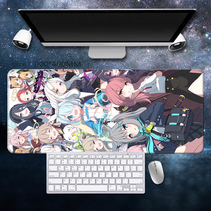 Blue Archive mouse pad oversized sorasaki hina/Misono Mika/Sunaōkami ...