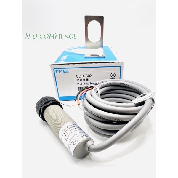 ถูก! เซ็นเซอร์ FOTEK CDR-30X photo sensor ไฟ 10-30vdc ขนาด M18 สินค้า ...