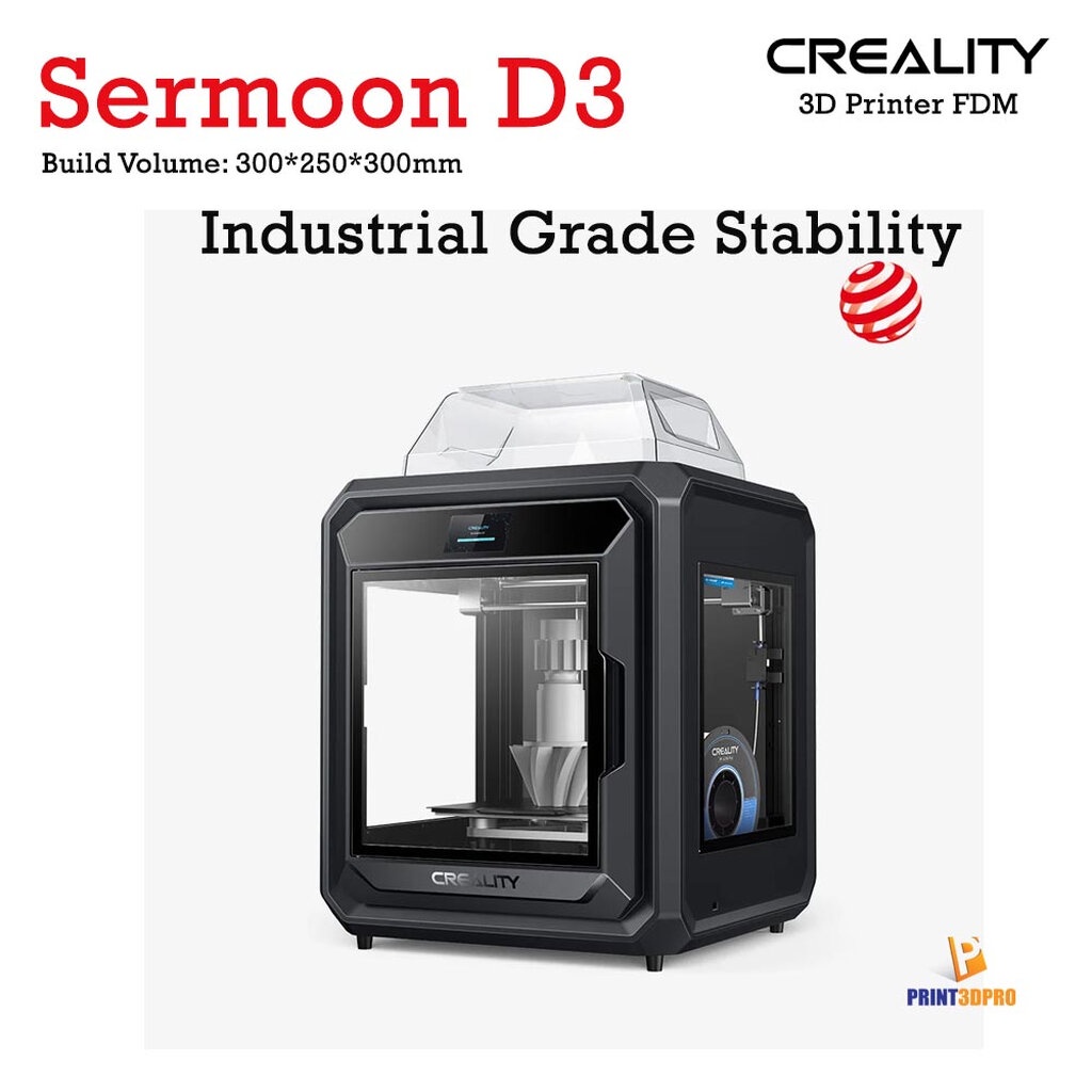3D Printer Creality Sermoon D3 Build Volume: 300x250x300mm Industrial Grade Stability | Shopee ...